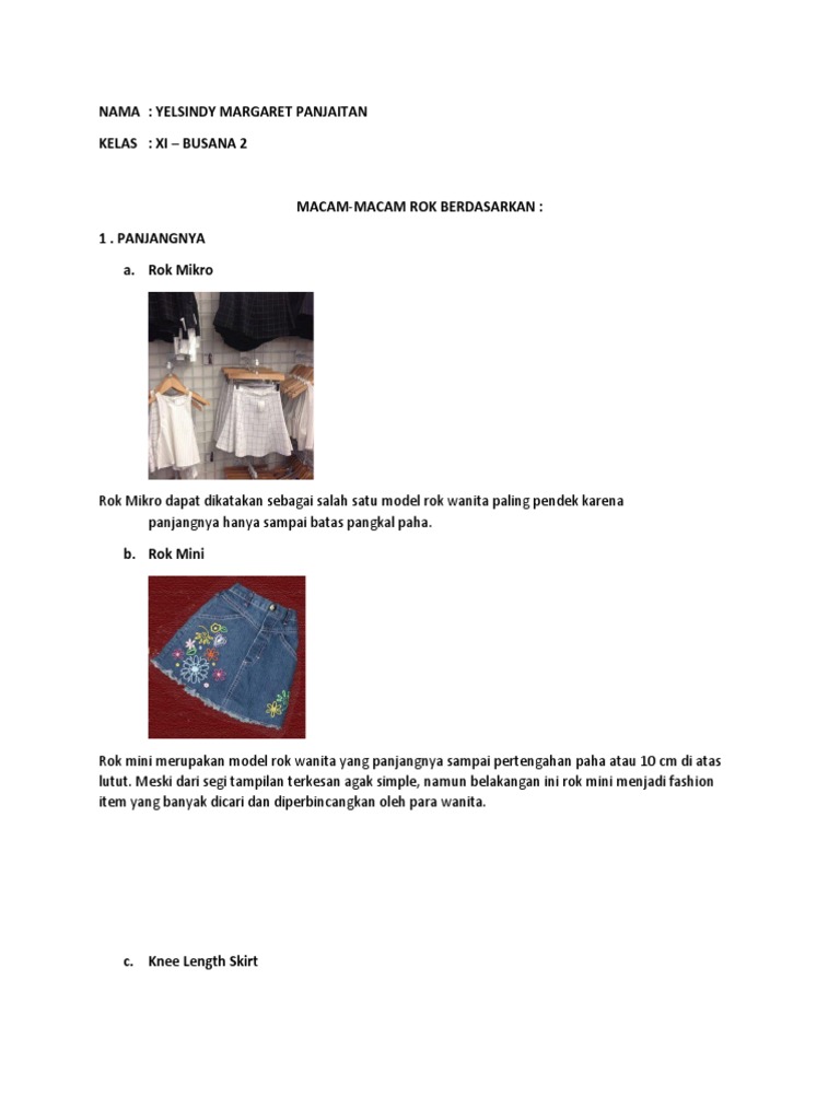 Macam Macam Rok | PDF