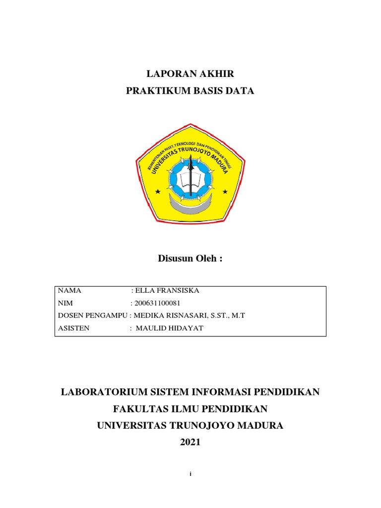 Lap Basdat 081 Ella Fransiska | PDF