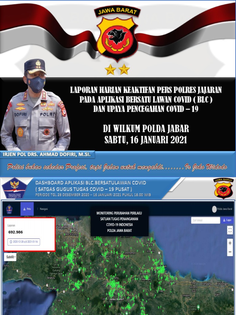 Laphar Dan Rekap Laporan Aplikasi BLC Sabtu, 16 Januari 2021 | PDF
