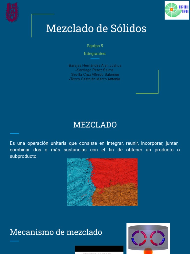 Mezclado de Sólidos-1 | PDF | Convección | Sólido