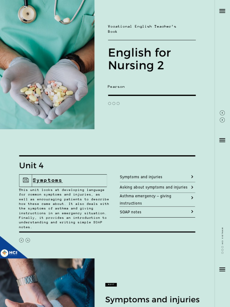 Symptoms and Injuries: Developing Language for Common Medical Issues ...