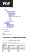 Minimum Electrical Clearance As Per BS | PDF