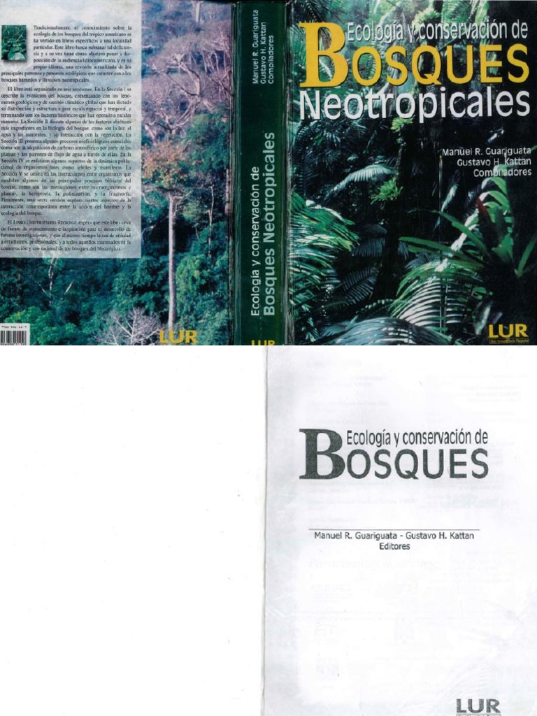 Ecología y Conservación de Bosques Neotropicales (Manuel R. Guariguata, Gustavo H. Kattan) | PDF ...