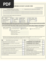 Axis Bank Account Closure Form | PDF | Banking Technology | Banking