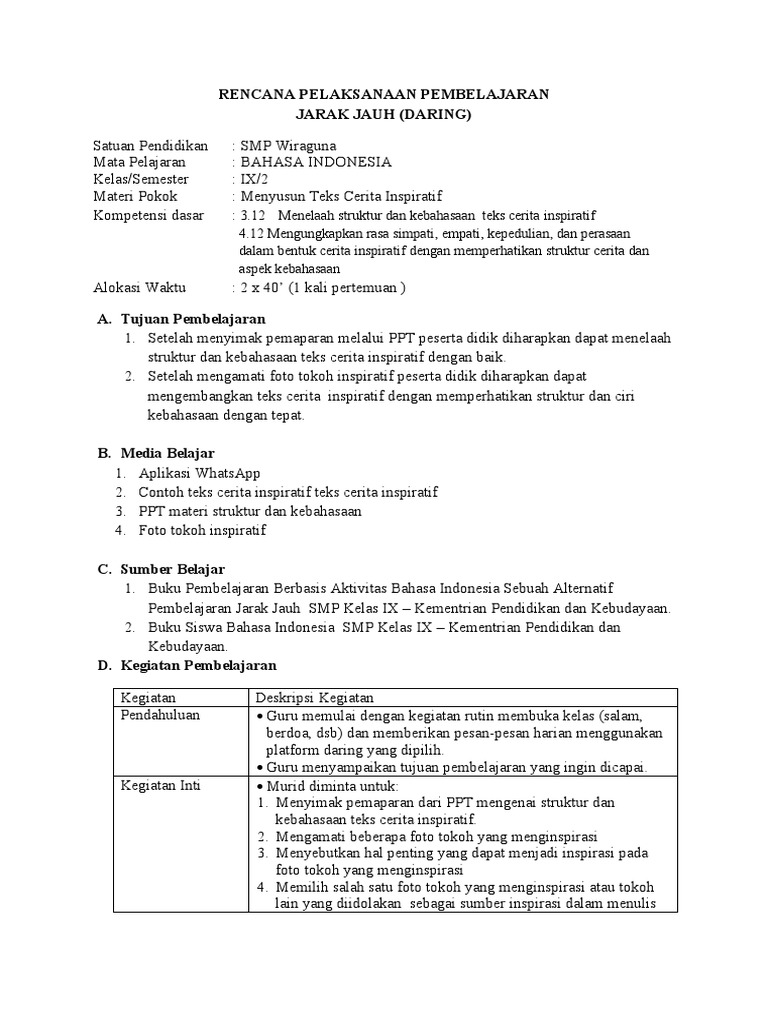 RPP Berdiferensiasi Dan KSE IIS ZAKIAH | PDF