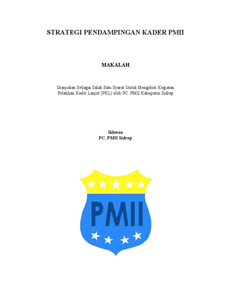 Strategi Pendampingan Kader Pmii | PDF