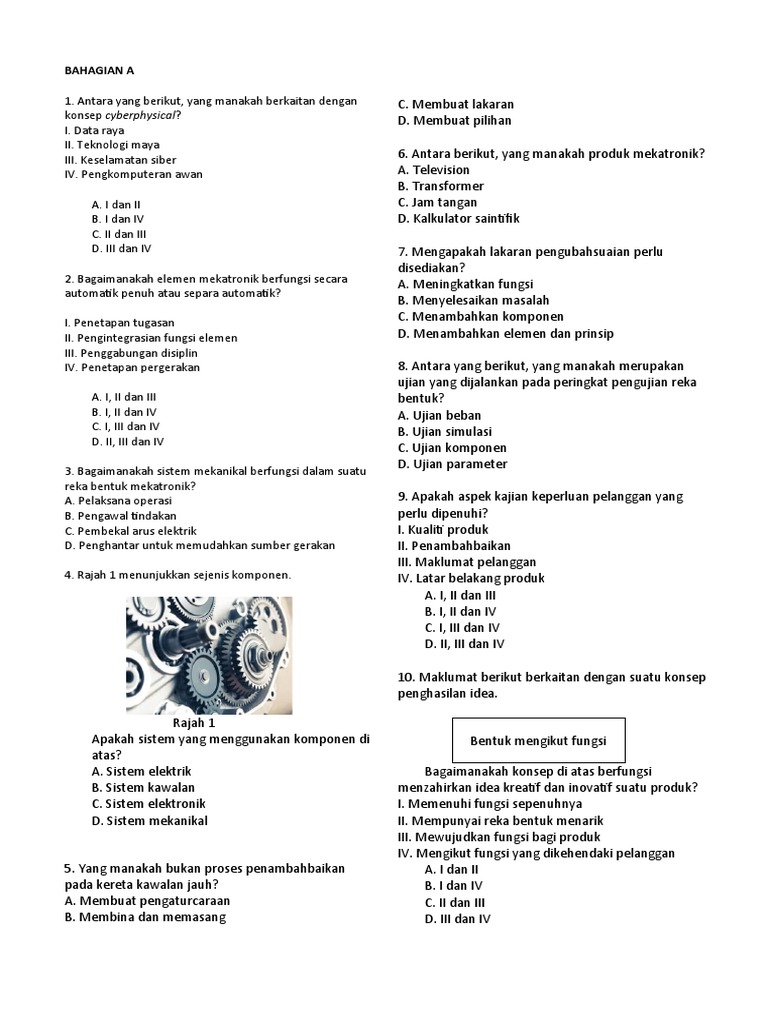 RBT Ting 3 Bahagian A | PDF