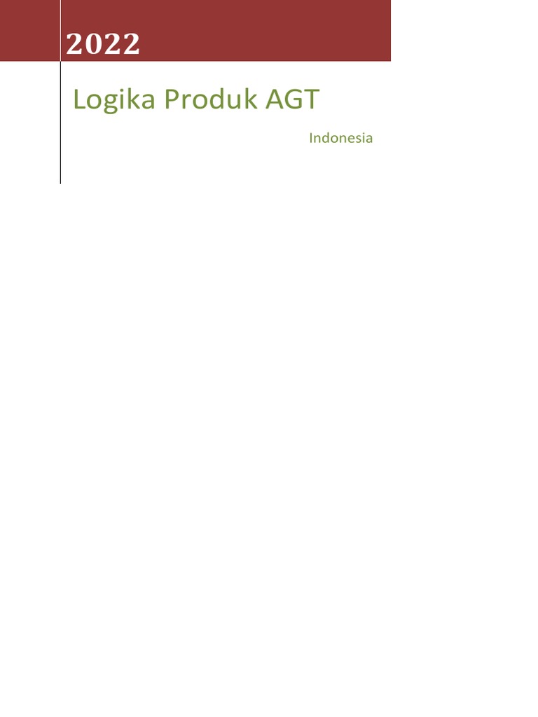 Logika Produk AGT | PDF