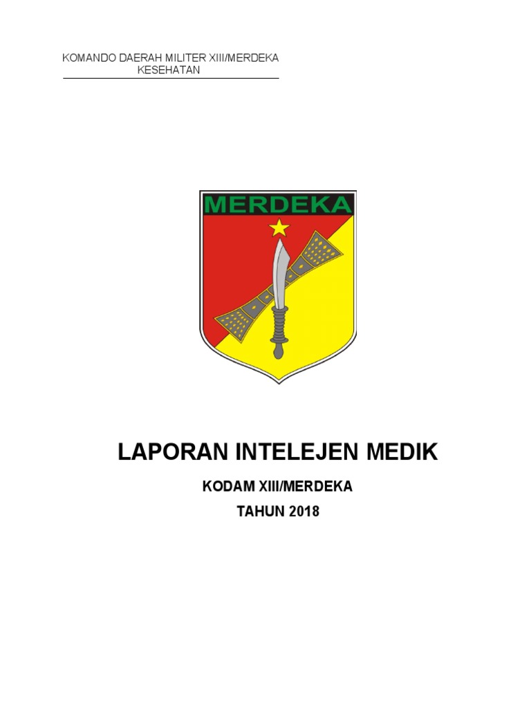 Intelmed Komando Daerah Militer Xiii | PDF