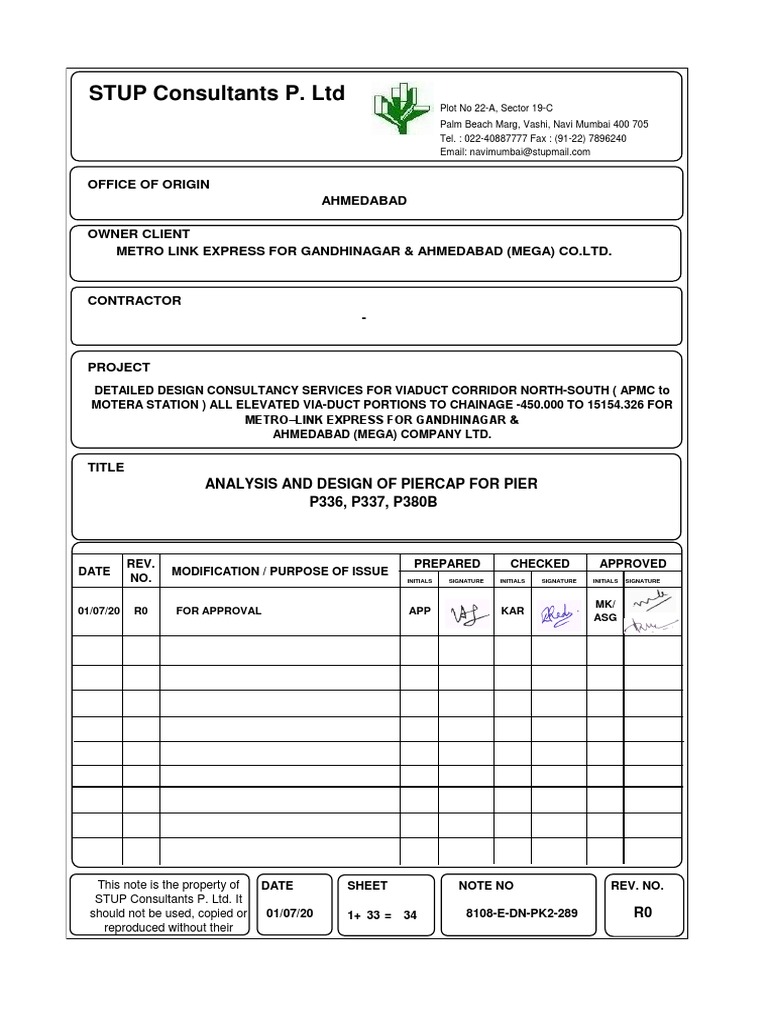 Design F PSC Pier Arm | PDF | Deep Foundation | Applied And ...