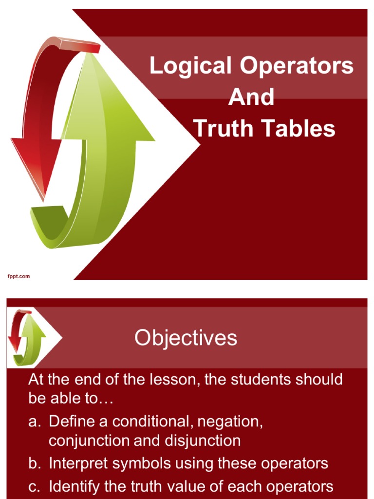 22 Logical Operators | PDF | If And Only If | Proposition 22 Logical Operators | PDF | If And Only If | Proposition