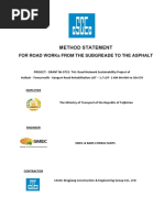 Method Statement For Embankment and Subgrade | PDF | Civil Engineering