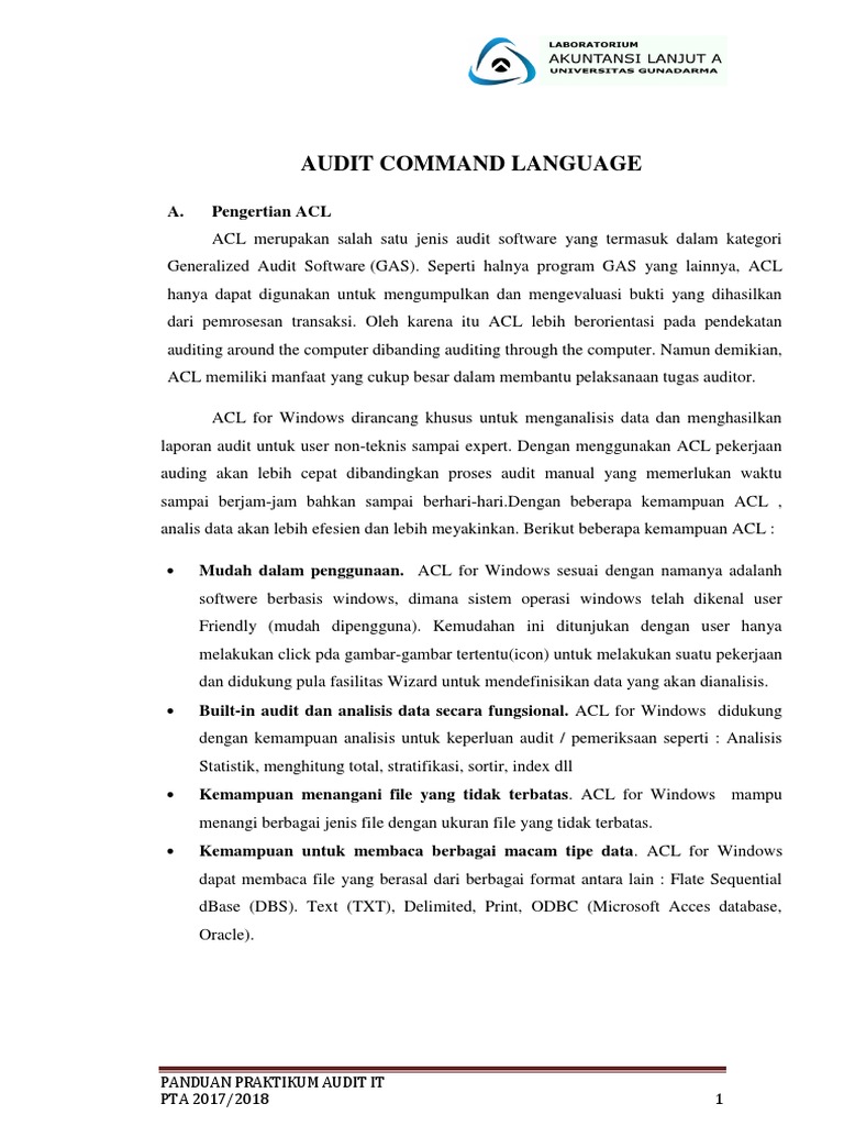 Modul Praktikan Audit Revisi Fix Final | PDF
