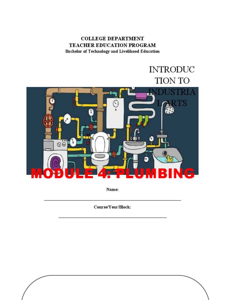 Module 4: Plumbing: Introduc Tion To Industria L Arts | PDF ...