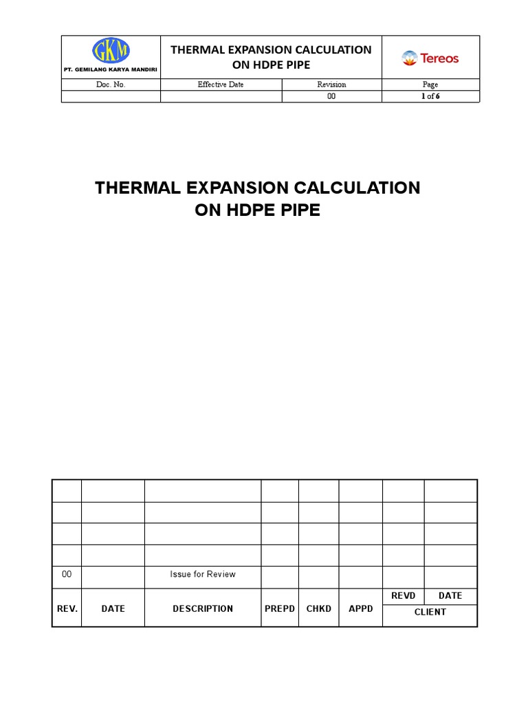 Thermal Expansion Calculation | PDF | Thermal Expansion | Applied And ...
