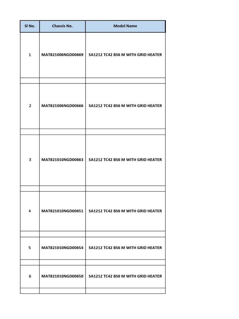 Chassis Defects Sheet | PDF | Truck | Mechanical Engineering