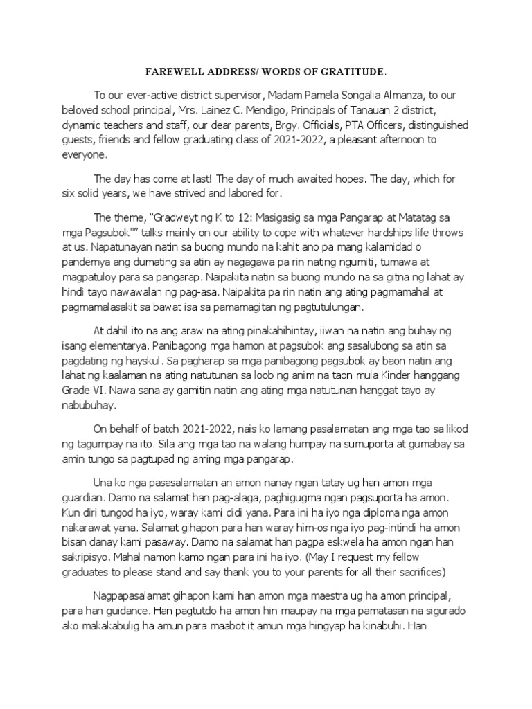 Farewell Address | PDF