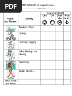 Modified Interest Checklist PDF | PDF