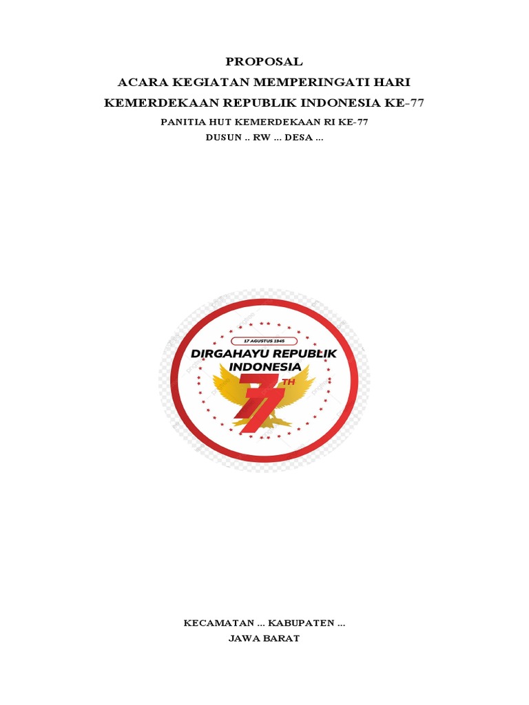 Proposal PHBN 17 Agustus 2022 | PDF