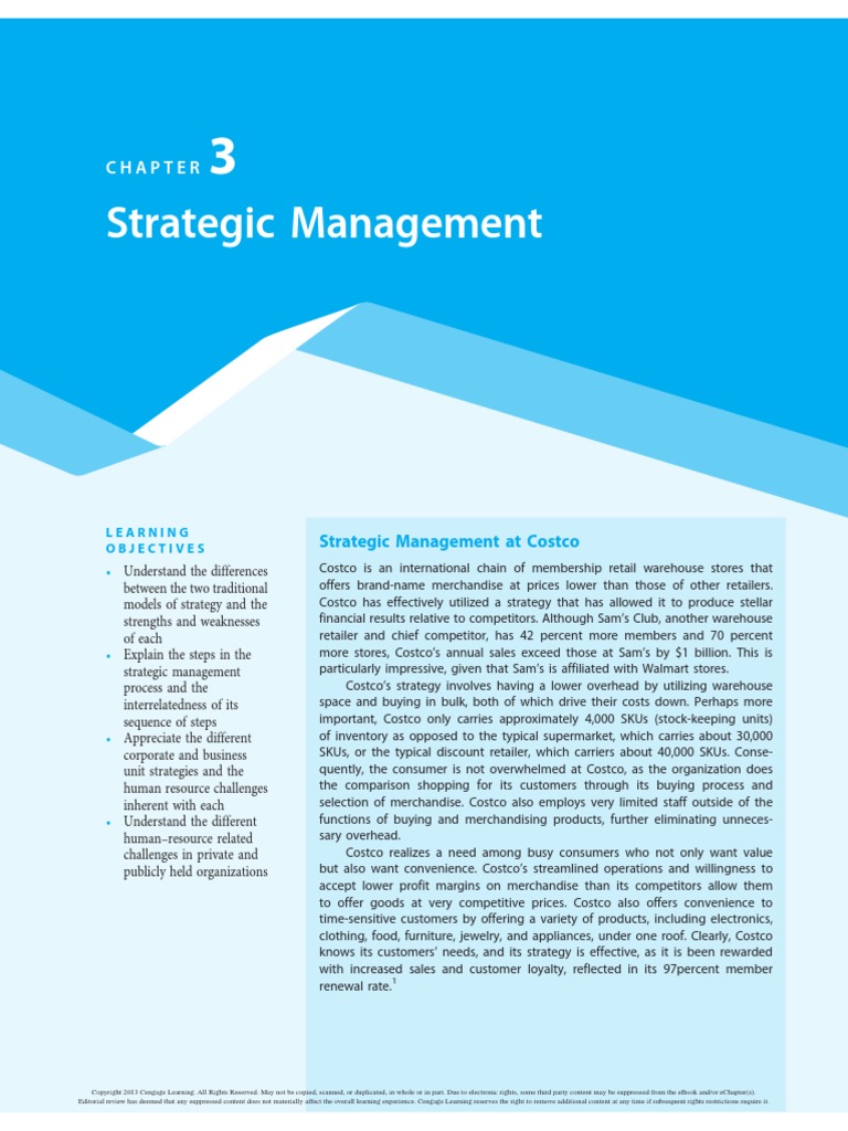 SHRM Mello 4e Ch03 | PDF | Strategic Management | Costco