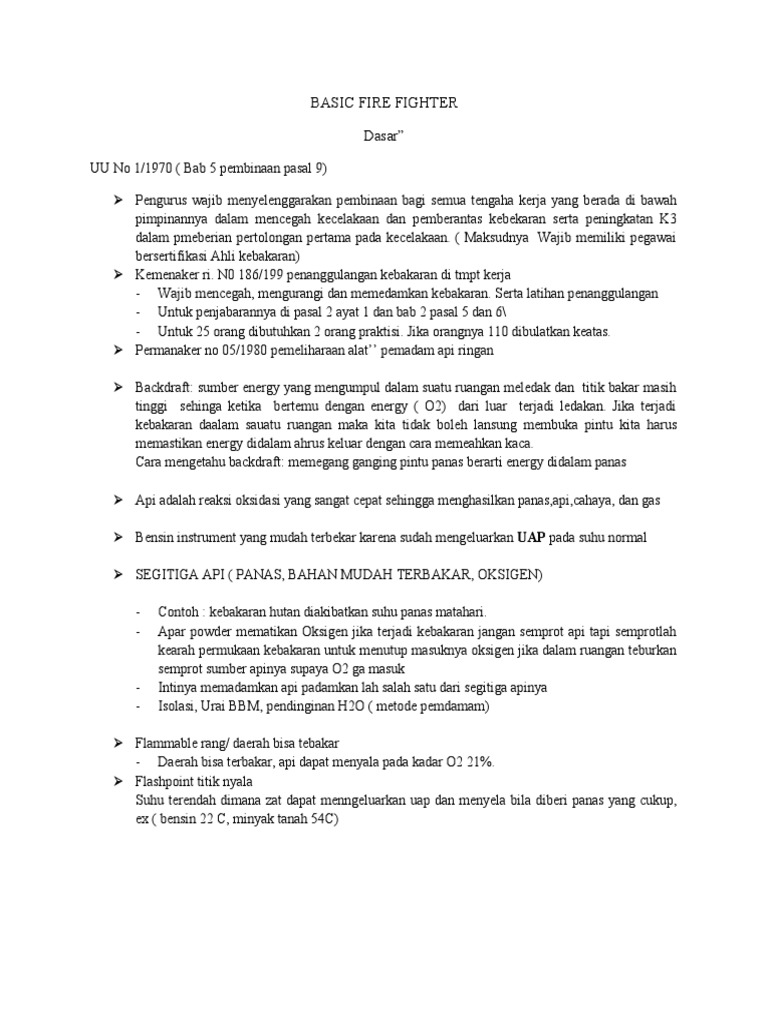 Basic Fire Fighter | PDF
