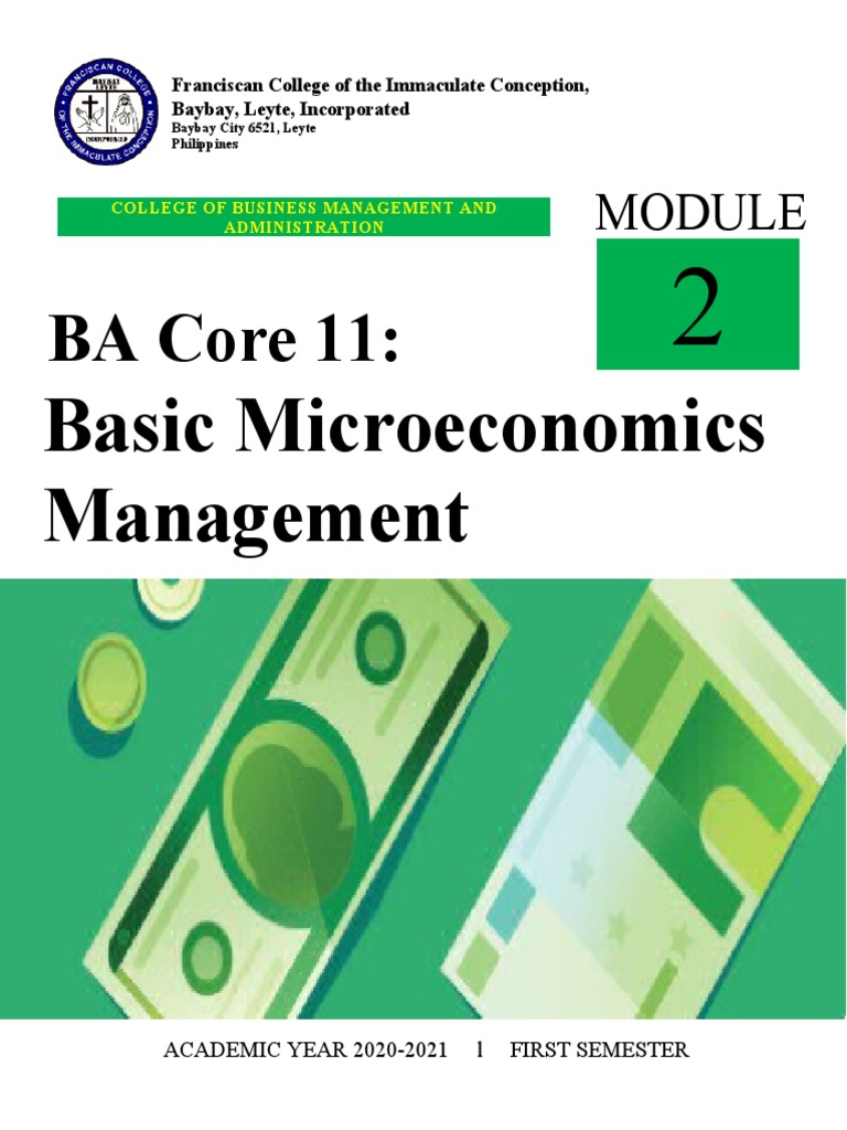 Basic Microeconomics Module Overview | PDF | Production Function ...