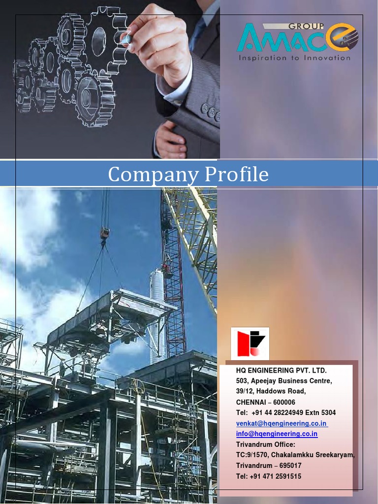 HQ Engineering Pvt Ltd: An EPC Company Within the Diversified Amace ...