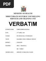 Verbatim Example | PDF | Feeling | Psychological Concepts