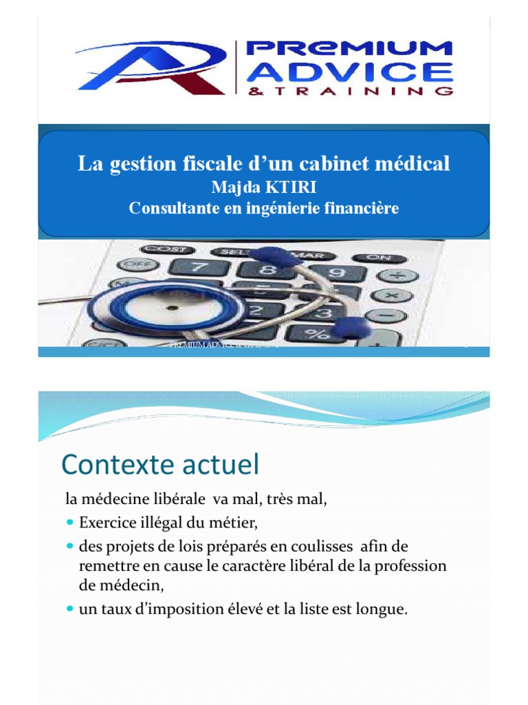 Gestion fiscale des cabinets médicaux | PDF | Salaires | Impôt sur le ...