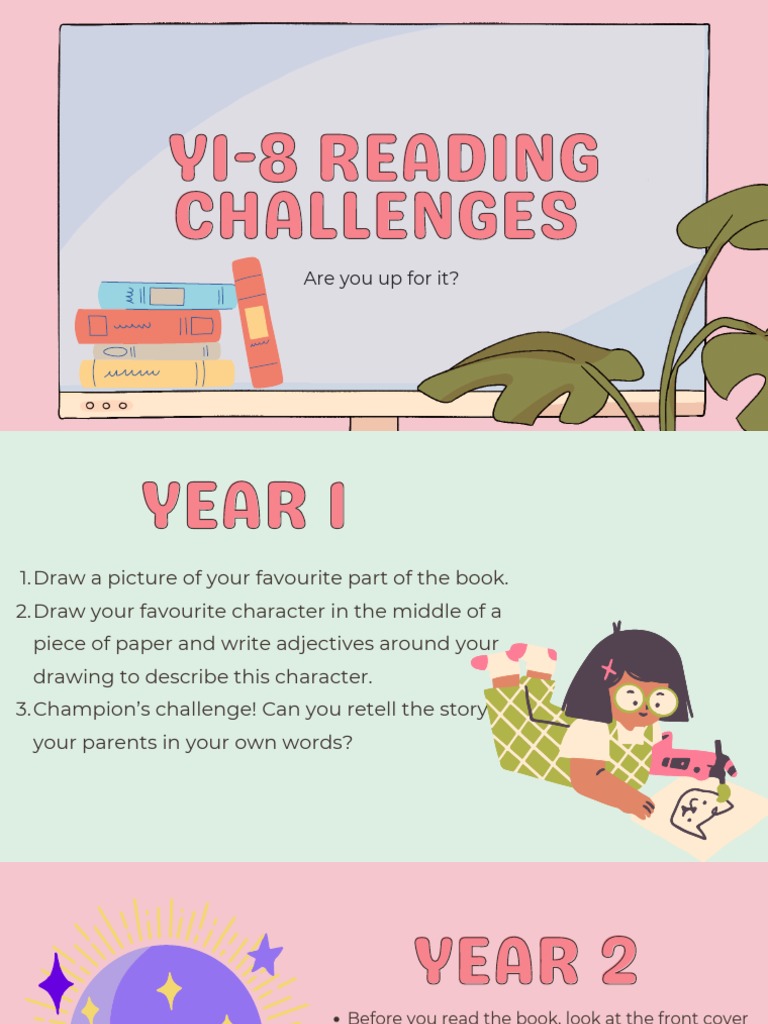 Engaging Reading Challenges for Years 1-8 | PDF | Books | Human ...
