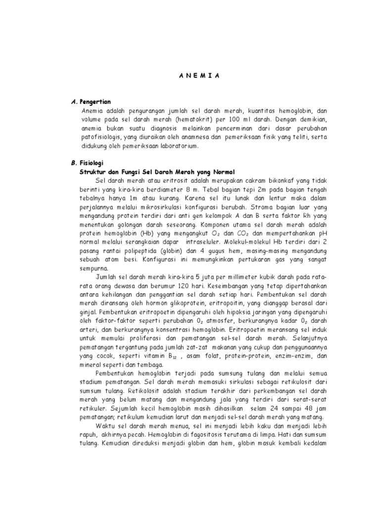 Anemia | PDF