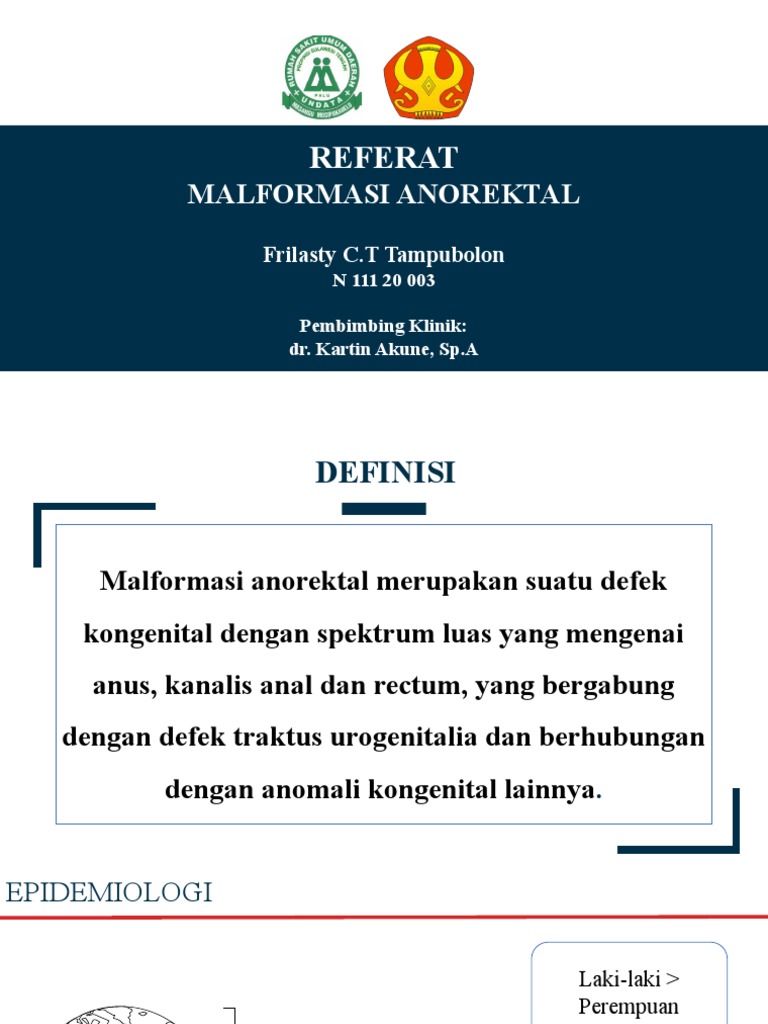 Referat Malformasi Anorektal | PDF