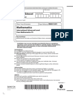 Edexcel A Level Maths Formula Sheet | PDF | Classical Geometry ...