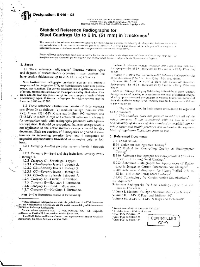 Astm E446 | PDF