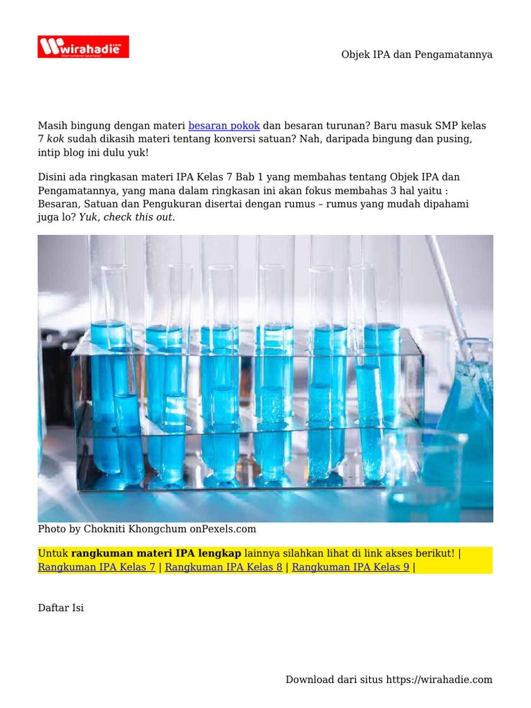 Objek IPA Dan Pengamatannya | PDF