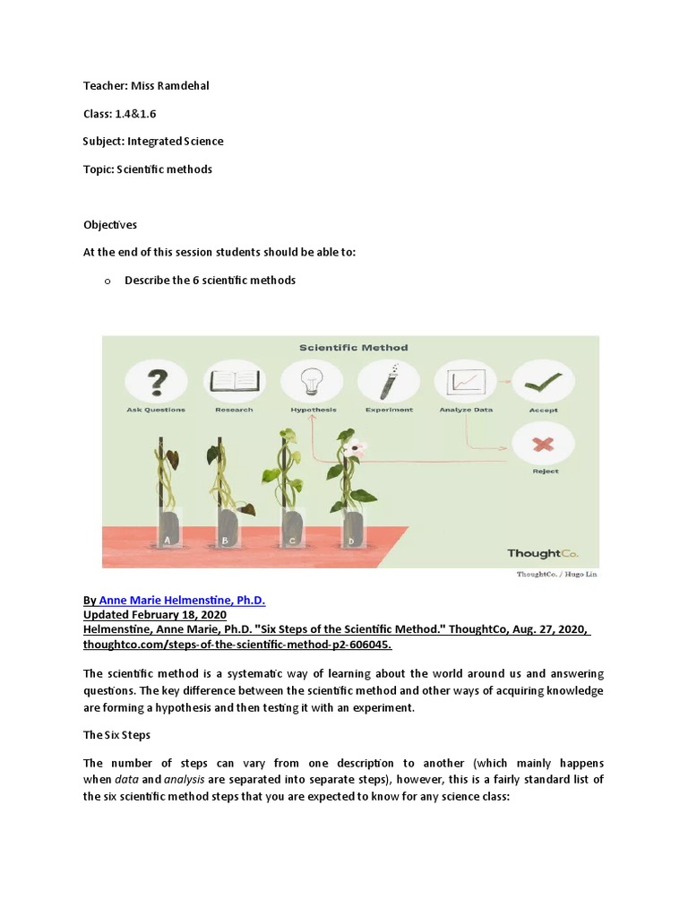 03 Scientific Methods | PDF | Experiment | Hypothesis