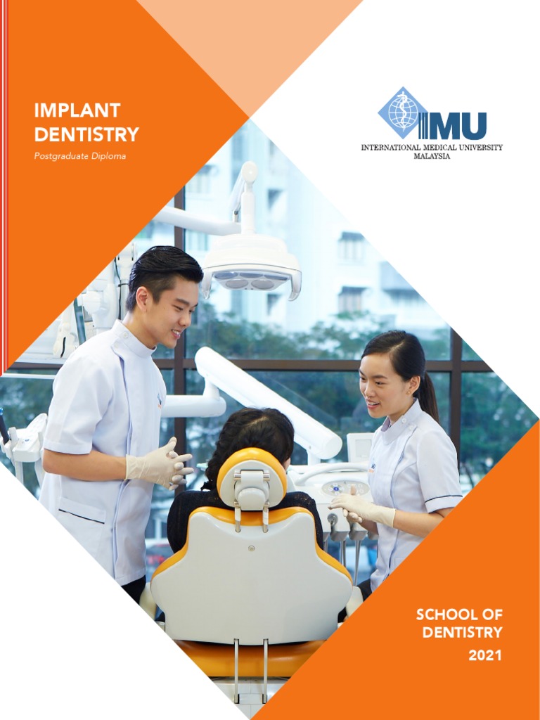 IMU Postgraduate Diploma in Implant Dentistry | PDF | Dental Degree ...