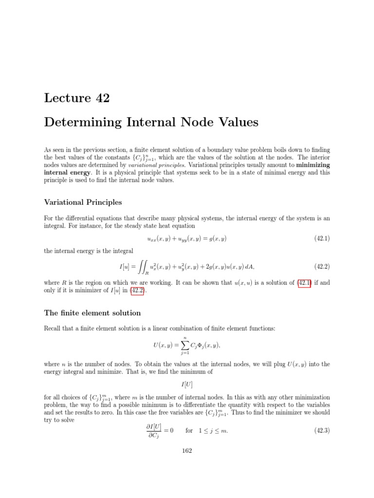 Lecture42 Pdf Calculus Of Variations Finite Element Method