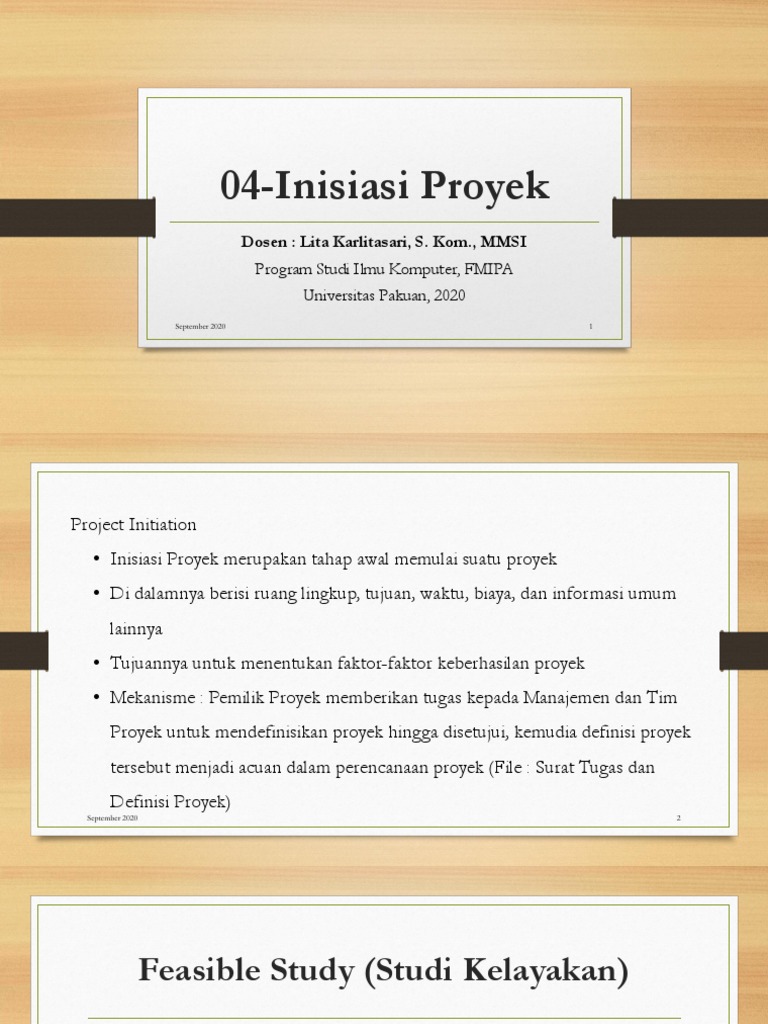 Inisiasi Proyek | PDF