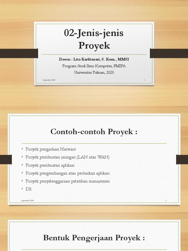 Jenis-Jenis Proyek | PDF