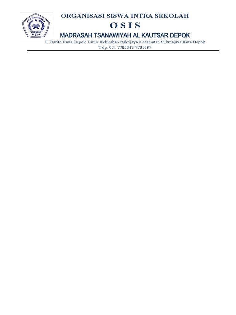 Master Kop Surat Osis | PDF