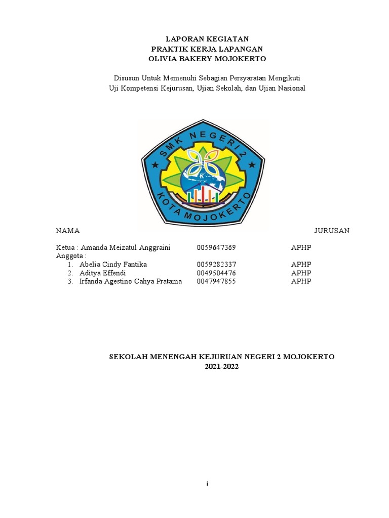 Laporan PKL Olivia Bakery Mojokerto | PDF