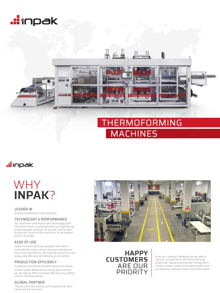 Inpak Thermoforming Machine Features | PDF | Bearing (Mechanical ...