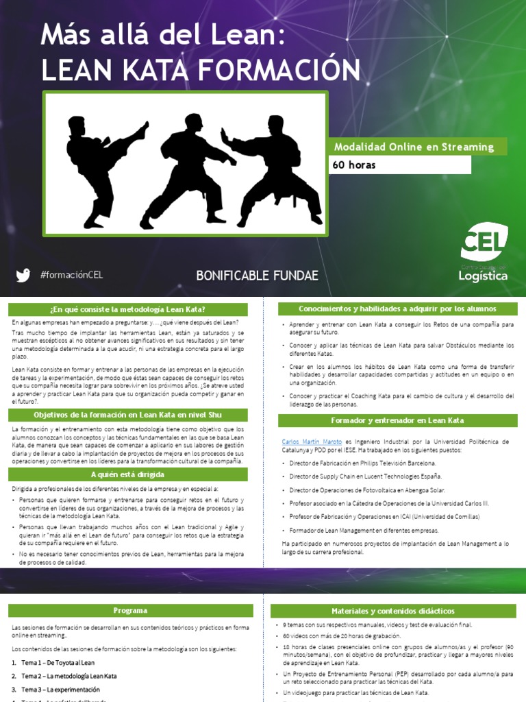 Mas Alla Del Lean. Lean Kata - Formacion | PDF | Kata