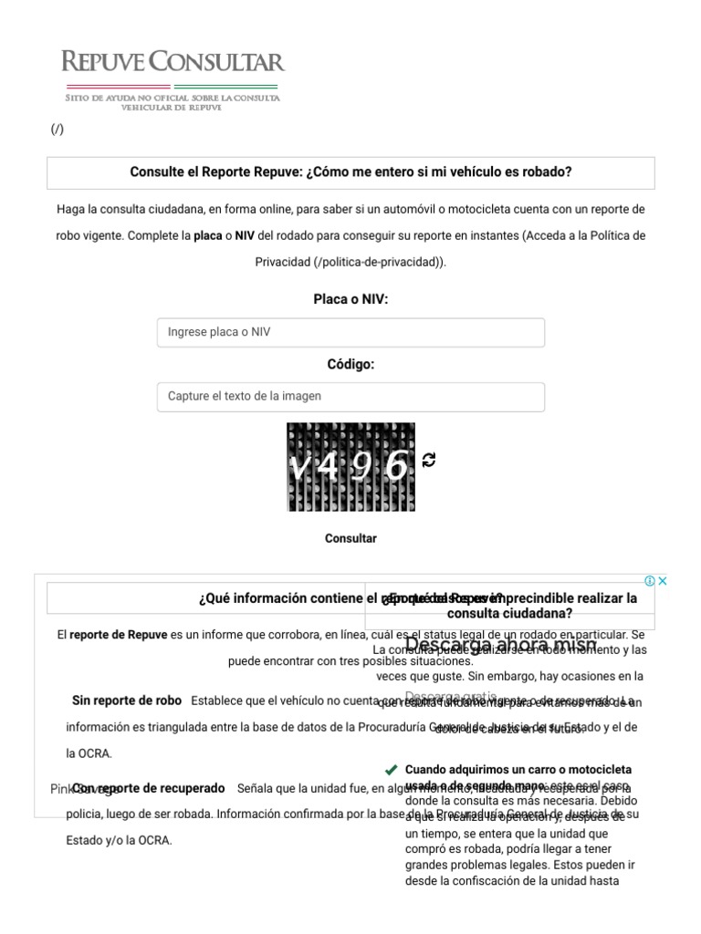 Consulta de Repuve | PDF