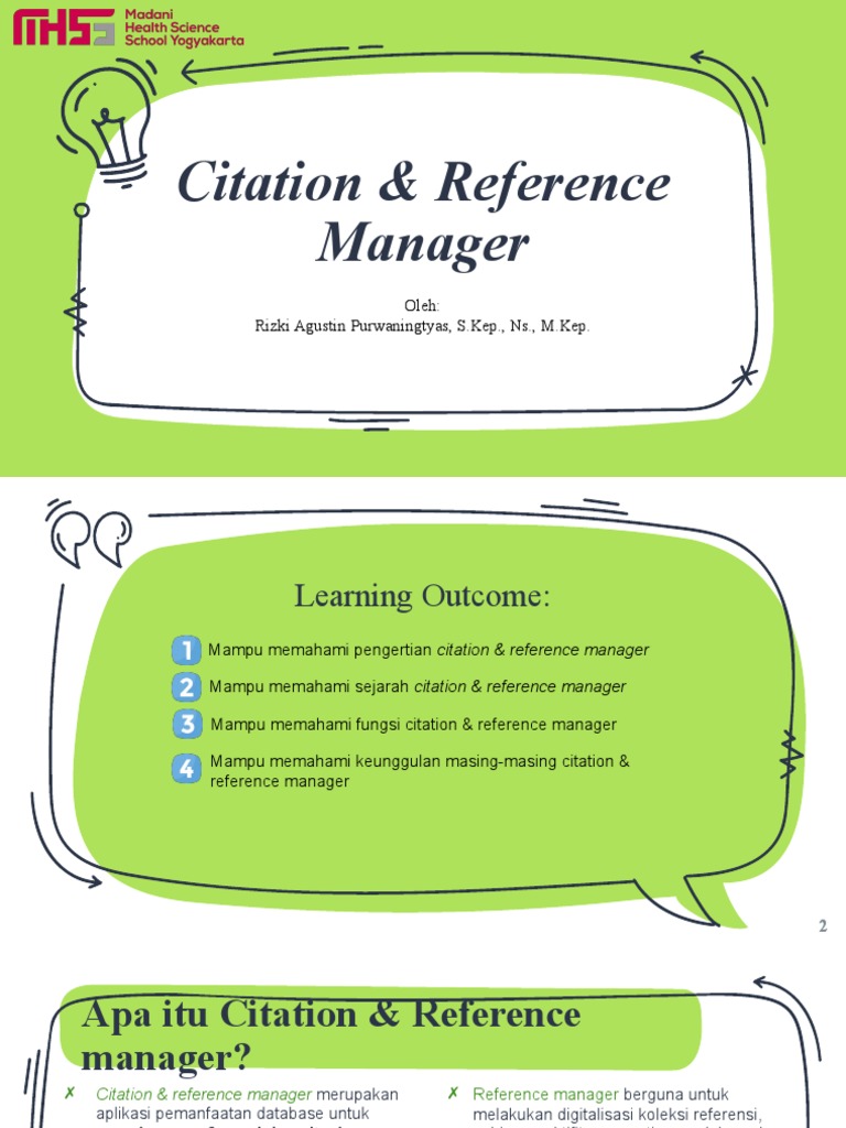 Pengertian dan Fungsi Citation Manager | PDF | Karier & Perkembangan ...