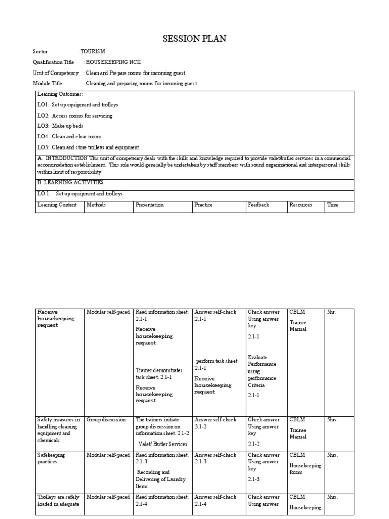UC 2 Clean and Prepare Rooms For Incoming Guest | PDF | Housekeeping
