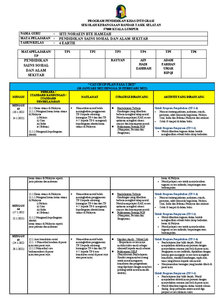 CUP SSAS Thn4 Ppki | PDF