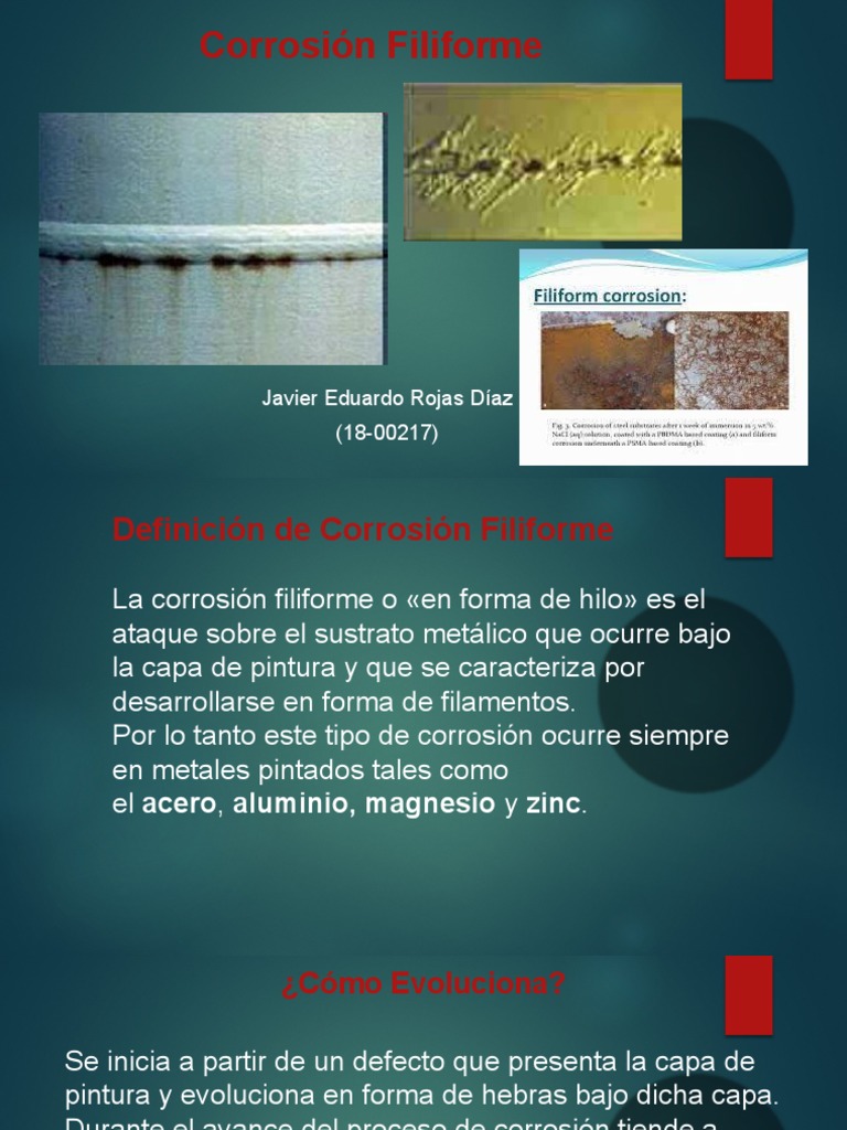 Corrosión Filiforme: Causas y Prevención | PDF | Corrosión | Aluminio
