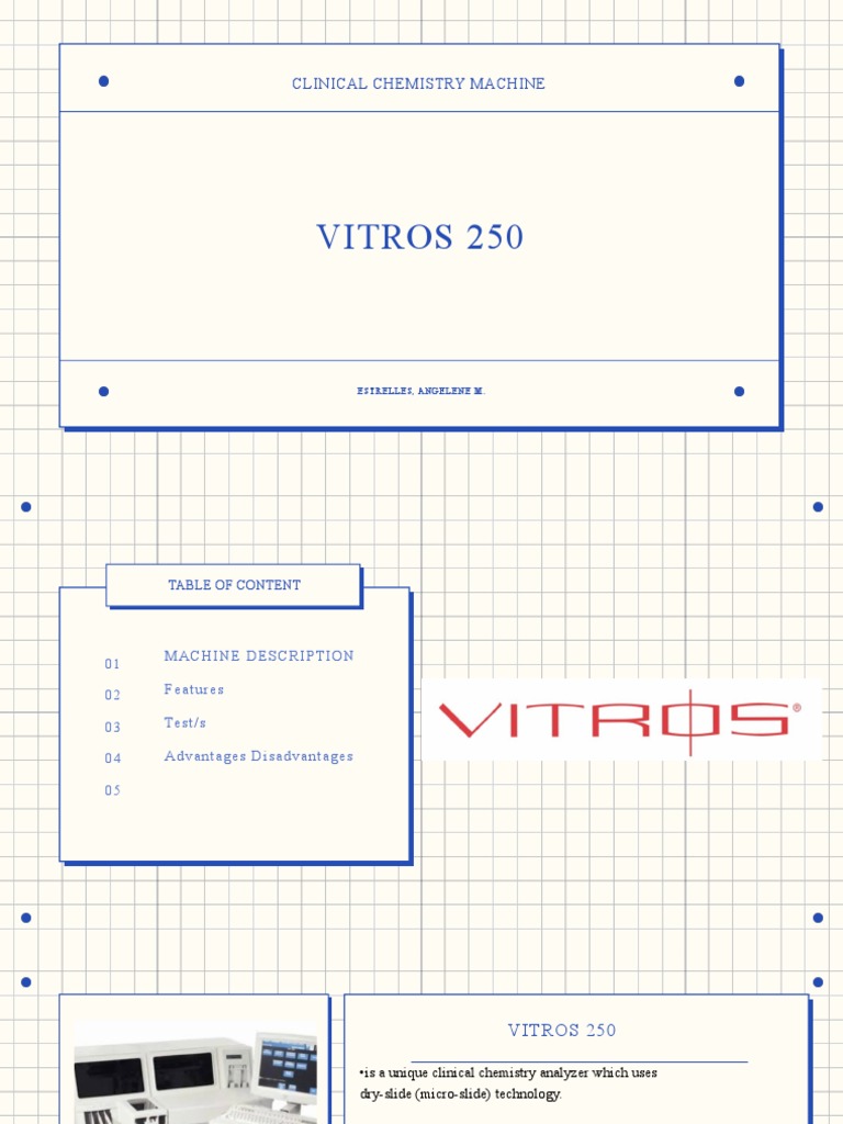 Vitros 250: Clinical Chemistry Machine | PDF | Assay | Medicine